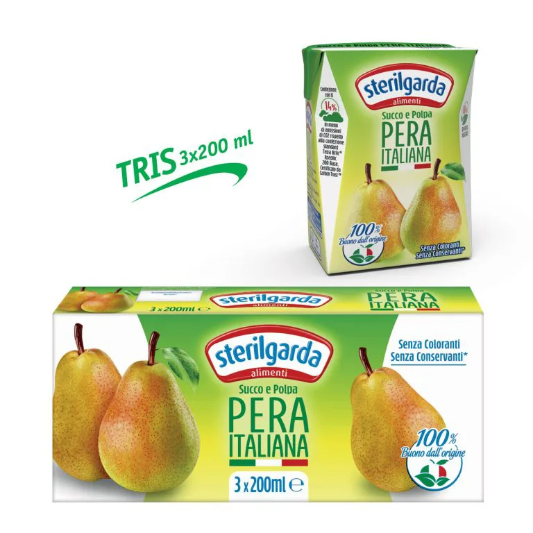 PACKET JUS STERILGARDA Nectar de poire 3 x 200 ml - American Bazar